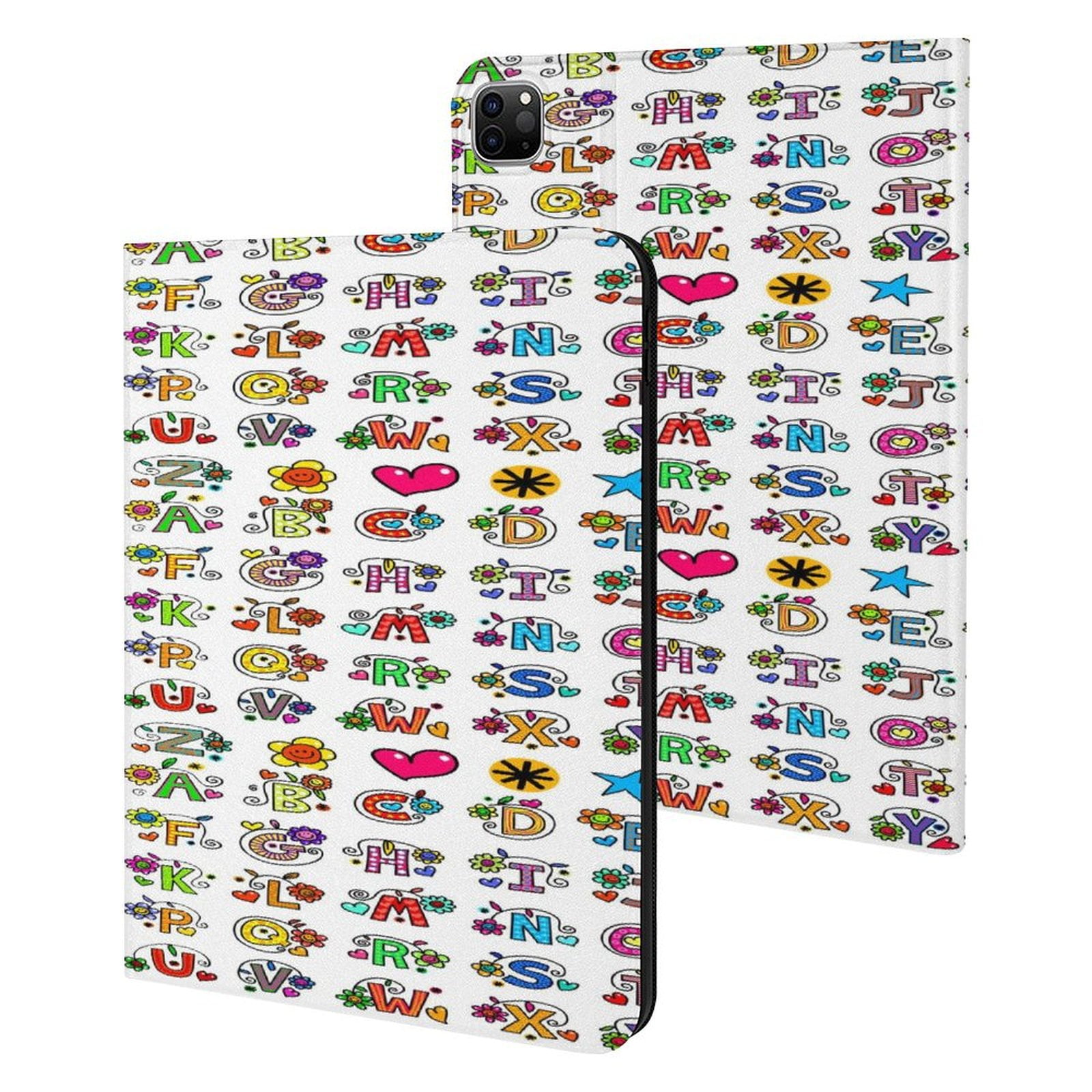 Whole Alphabet Abc Monogram Hand Drawn Colorful Cover for iPad Air(9.7 ...