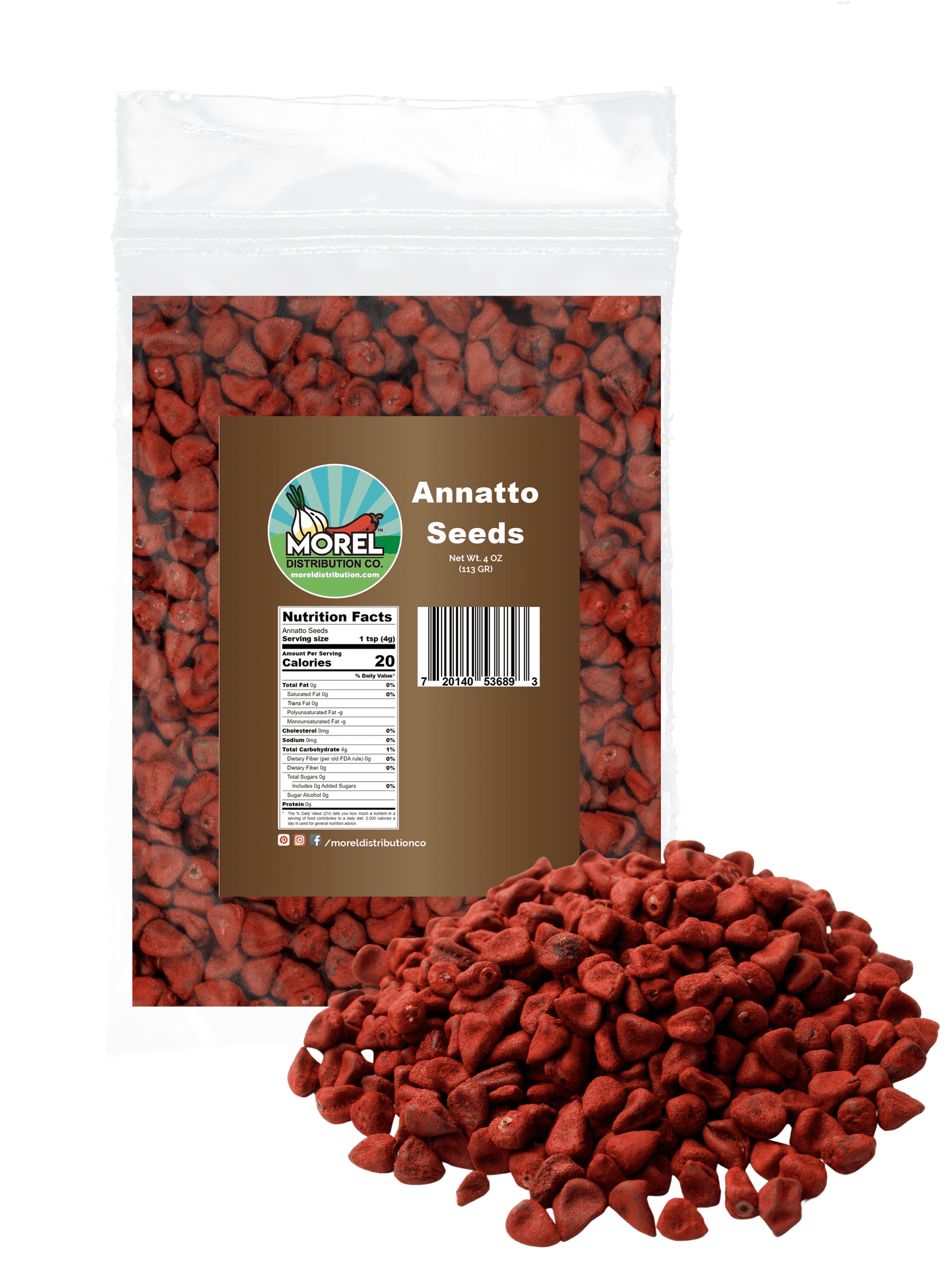 Morel Distribution Whole Annatto Seeds, Semillas de Achiote, Bixa ...