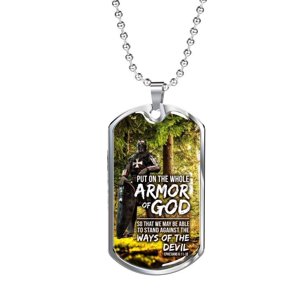 Whole Armor Of God Christian Faith Ephesians Necklace Stainless Steel ...