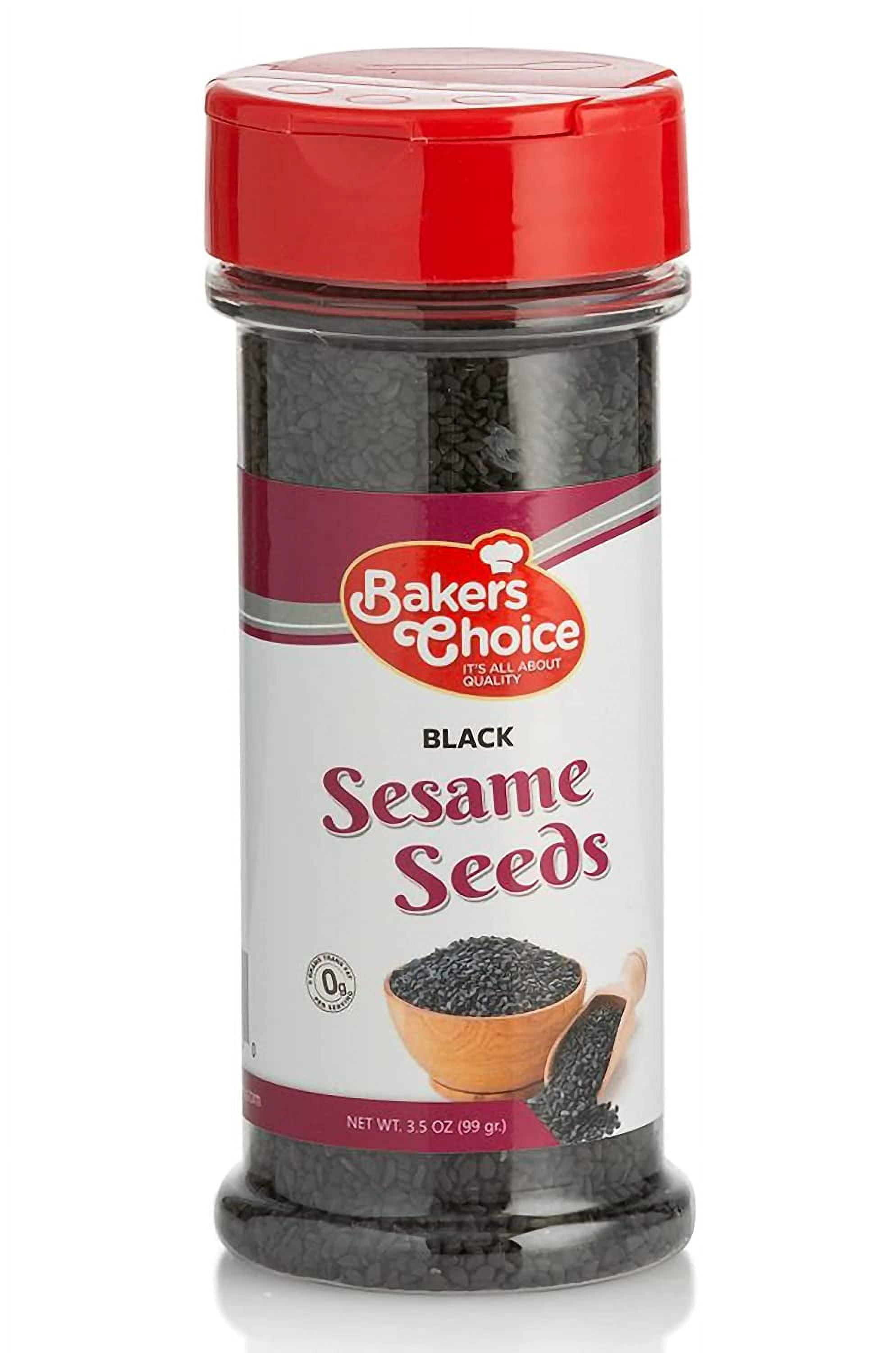 Whole Black Sesame Seeds - For Baking And Cooking - All Natural Food ...