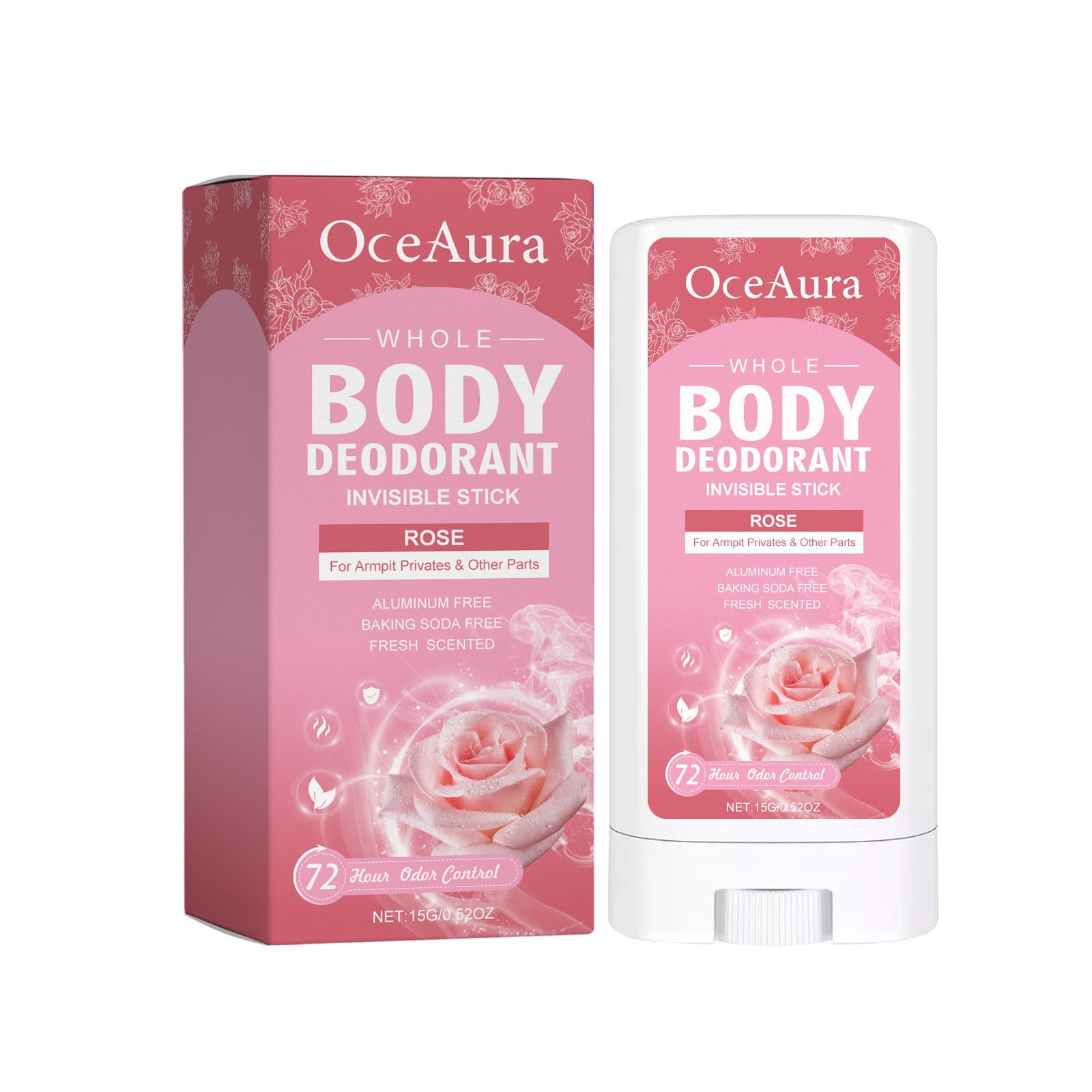 Whole Body Deodorant， Invisible Cream Tube and Solid Stick - 72 Hour ...