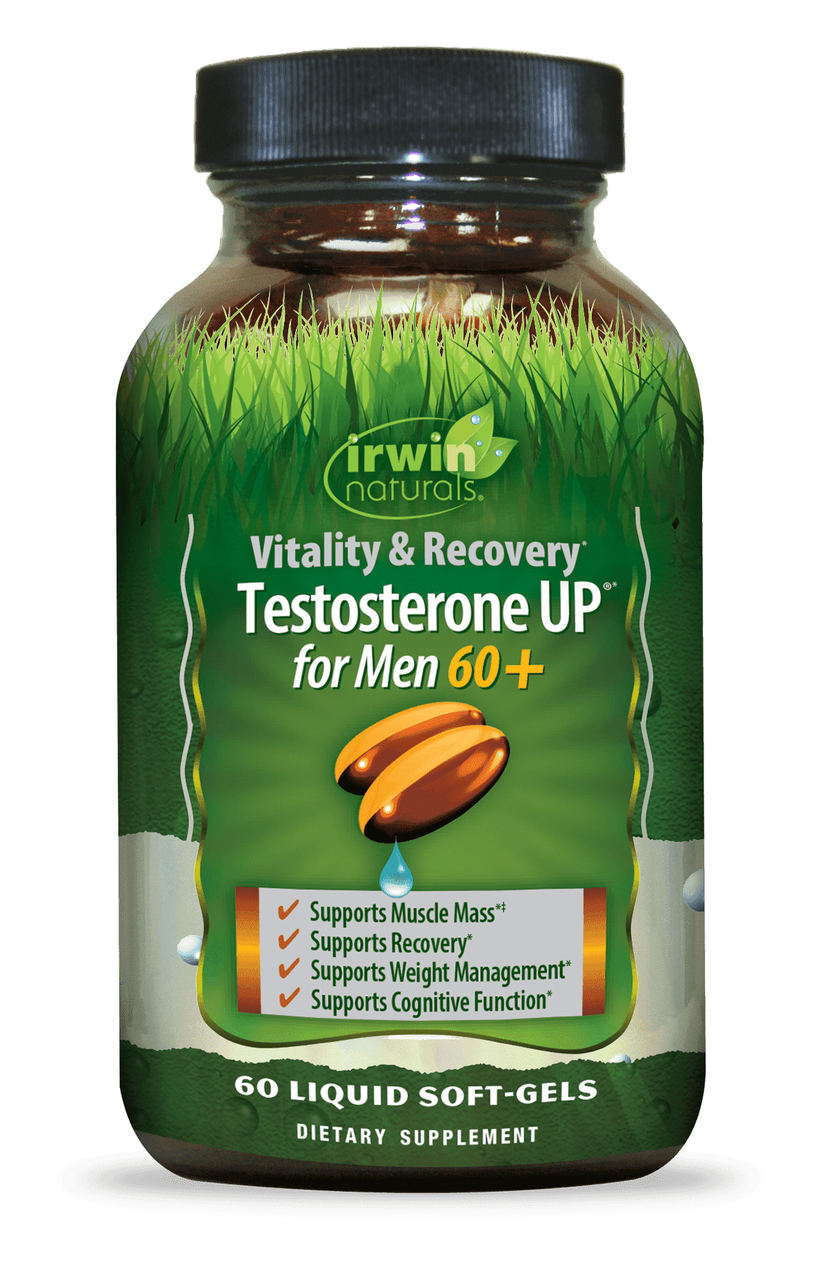 Irwin Naturals Vitality & Recovery Testosterone UP for Men 60+ – 60 ...