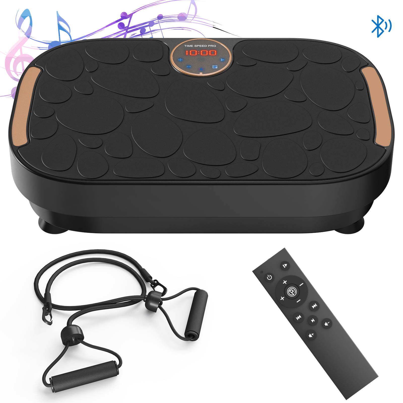 PowerFit Elite Vibration Platform with Exercise Bands and Remote Model ...