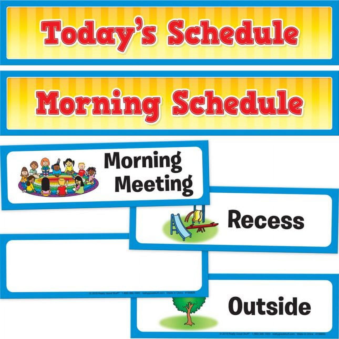 Whole-Class Visual Schedule Pocket Chart Refill Cards - 27 cards ...