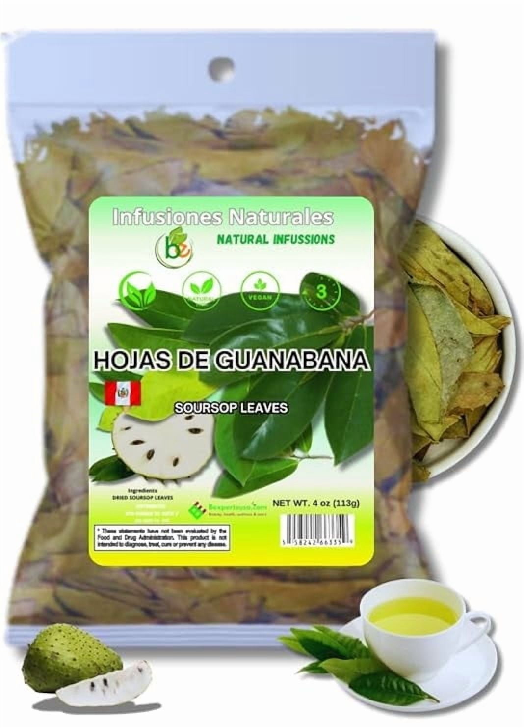 B-EXPERTS Dried Graviola Soursop Leaves Herbal Tea 4 oz All Natural ...