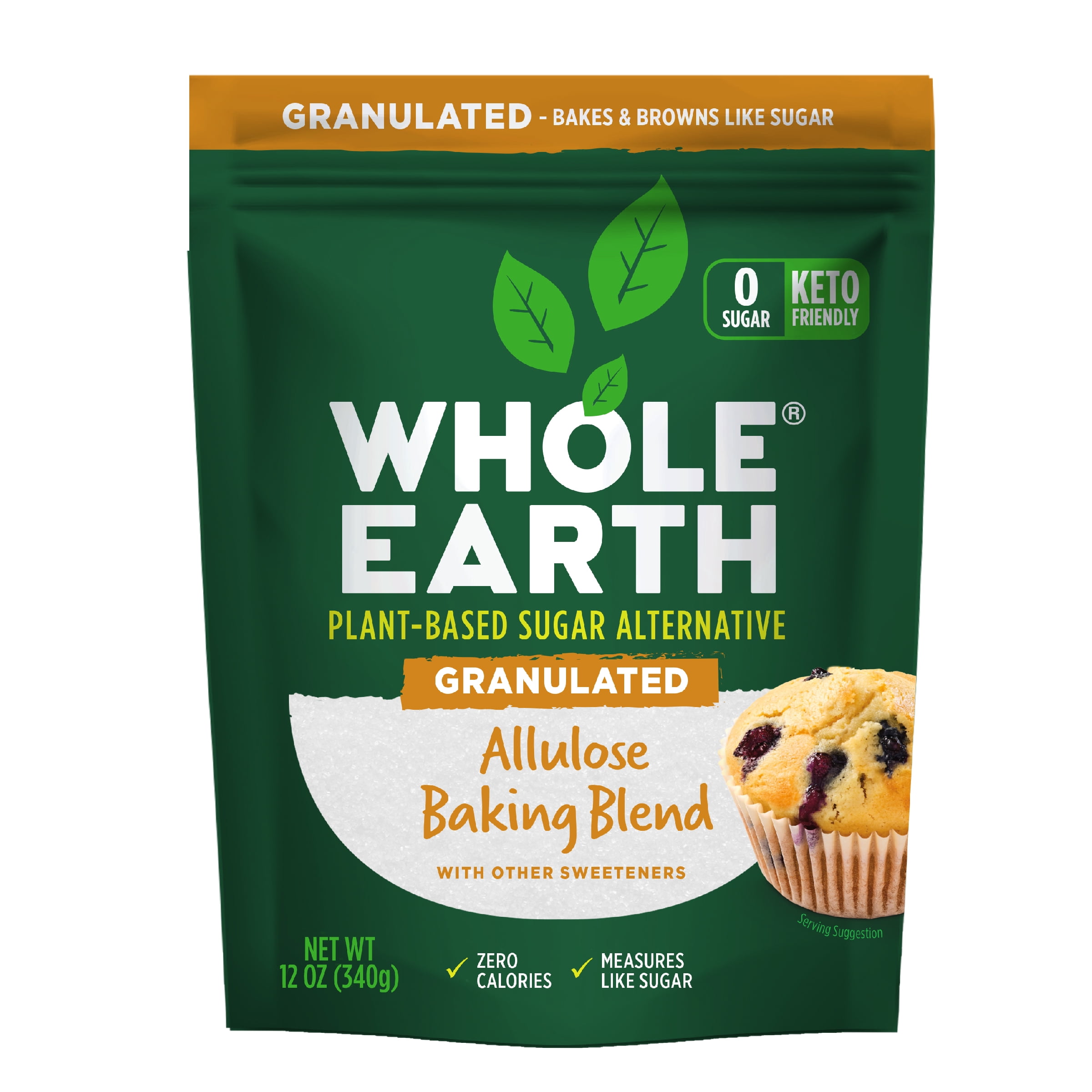 Whole Earth Allulose Baking Blend, Sugar Substitute, 12 oz. Bag ...