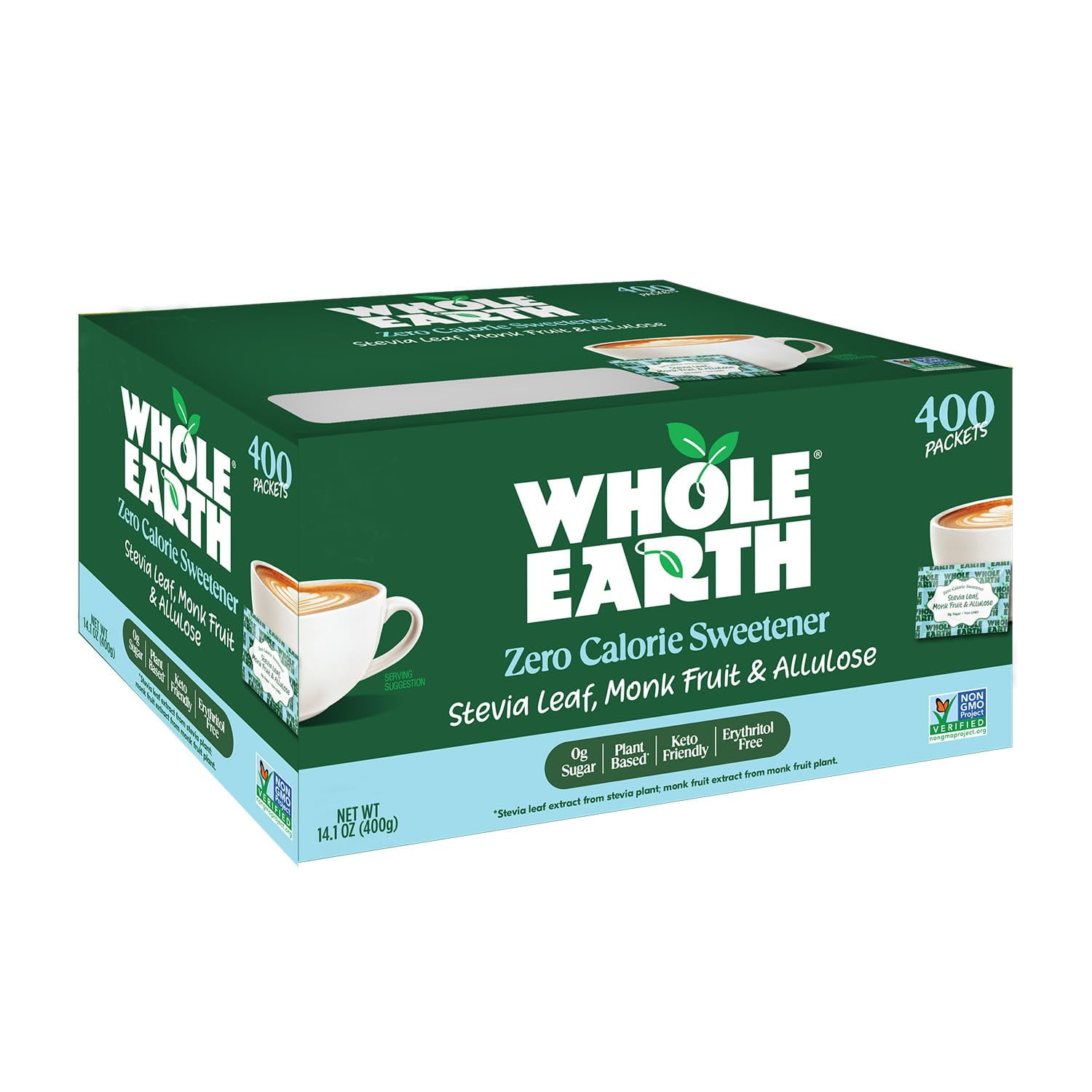 Whole Earth Zero Calorie Sweetener, 400 Count - Walmart.com