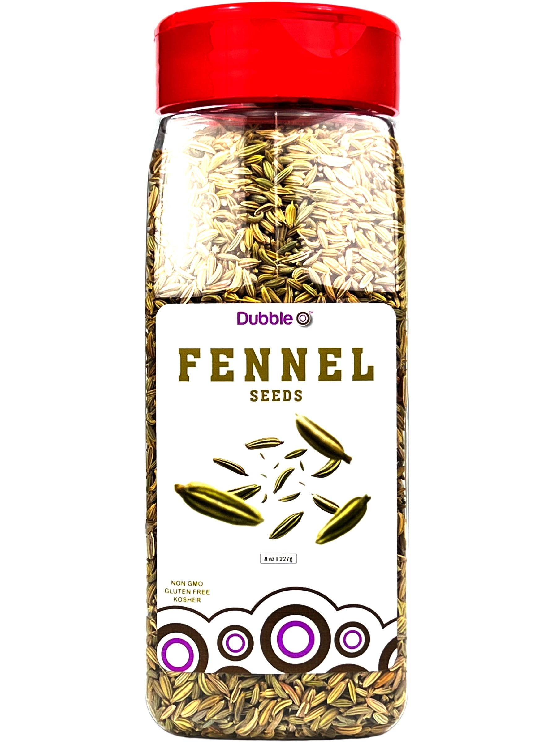 Dubble O Whole Fennel Seeds Spice, 8 oz. - Non GMO, Kosher, Halal ...