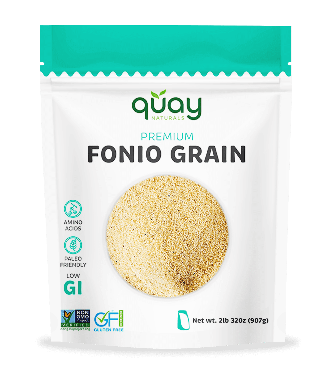 Quay's Whole Fonio Super-Grain - Gluten Free, Non GMO, Plant-Based ...