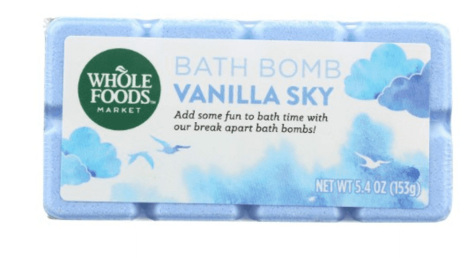 Whole Foods Market, Fizzing Bath Bomb, Vanilla Sky, 5.4 oz - PACK OF 6 ...