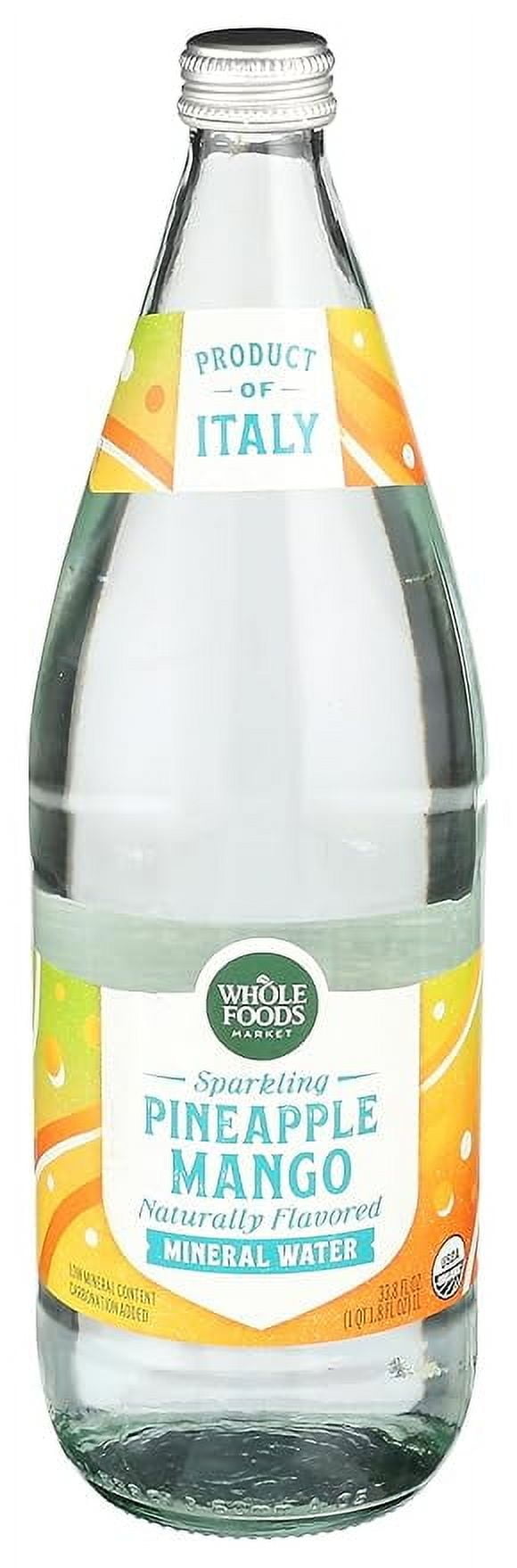 Whole Foods Market, Organic Pineapple Mango Italian Sparkling Mineral Water, 33.8 Fl Oz ...