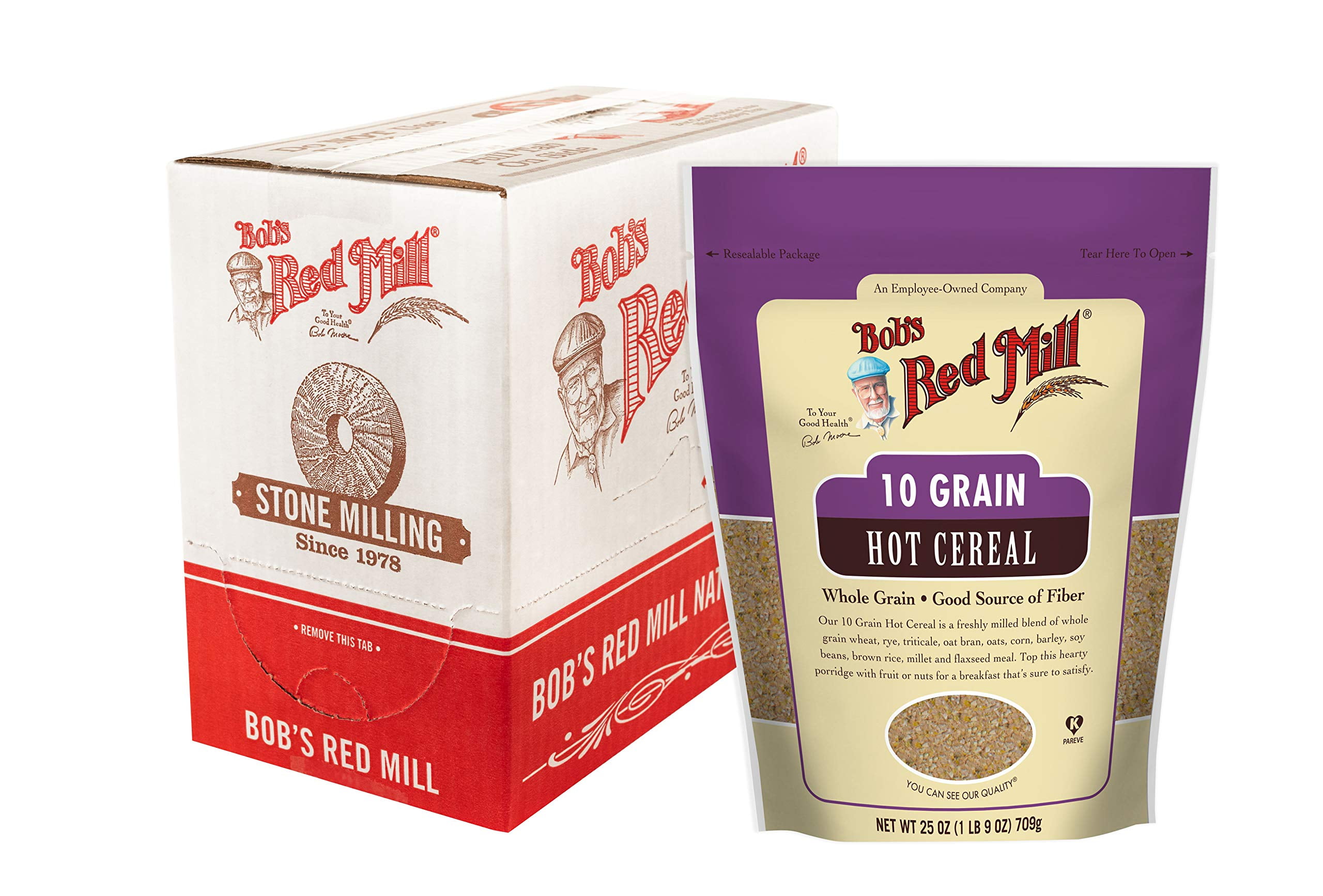 Whole Grain 10 Grain Hot Cereal Bob,S Red Mill 25 Pack Of 4, 100 Ounce ...