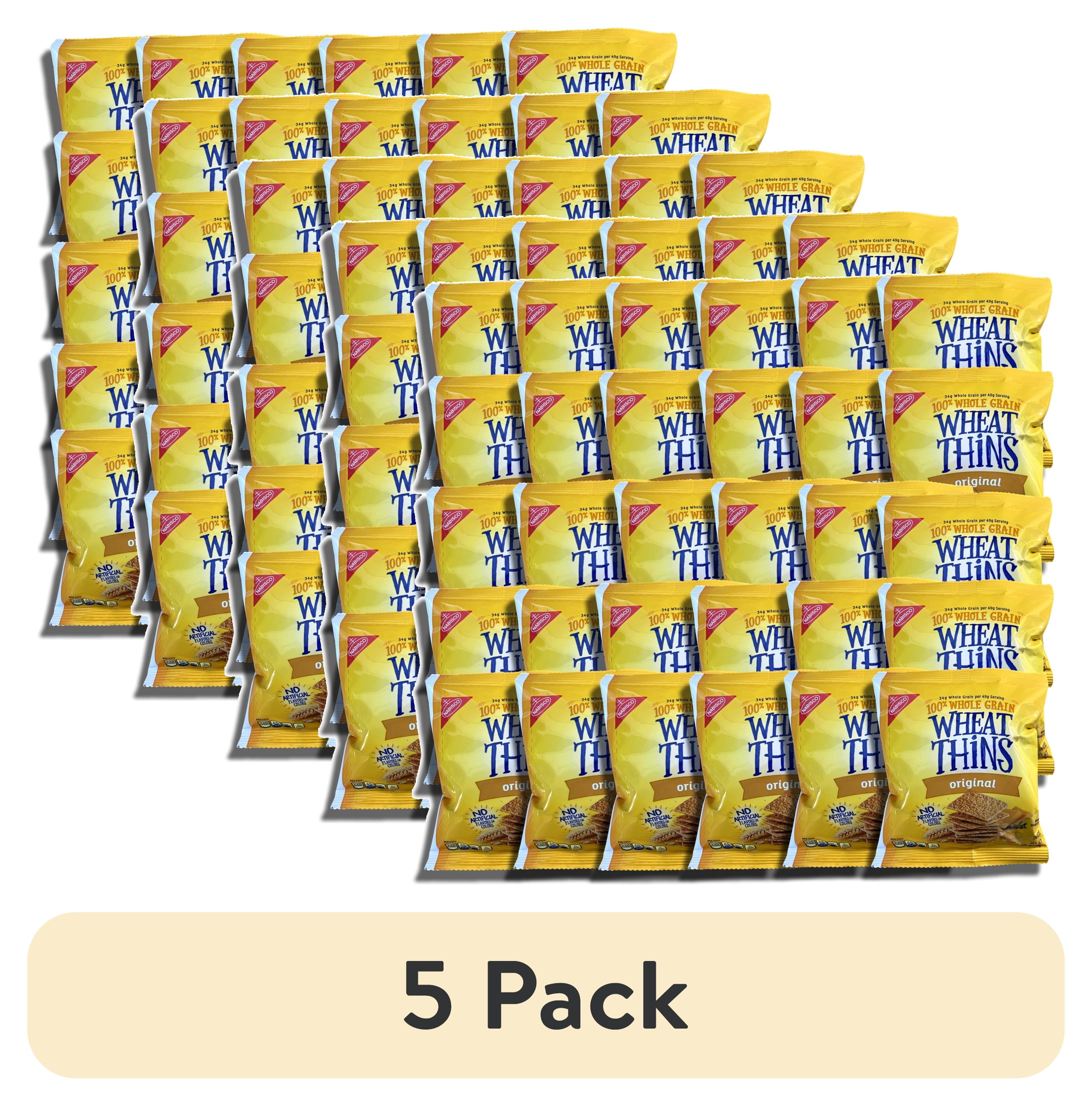 (5 pack) Wheat Thins Whole Grain Cracker Wheat Thins 1.75 Oz, 30 Pack ...