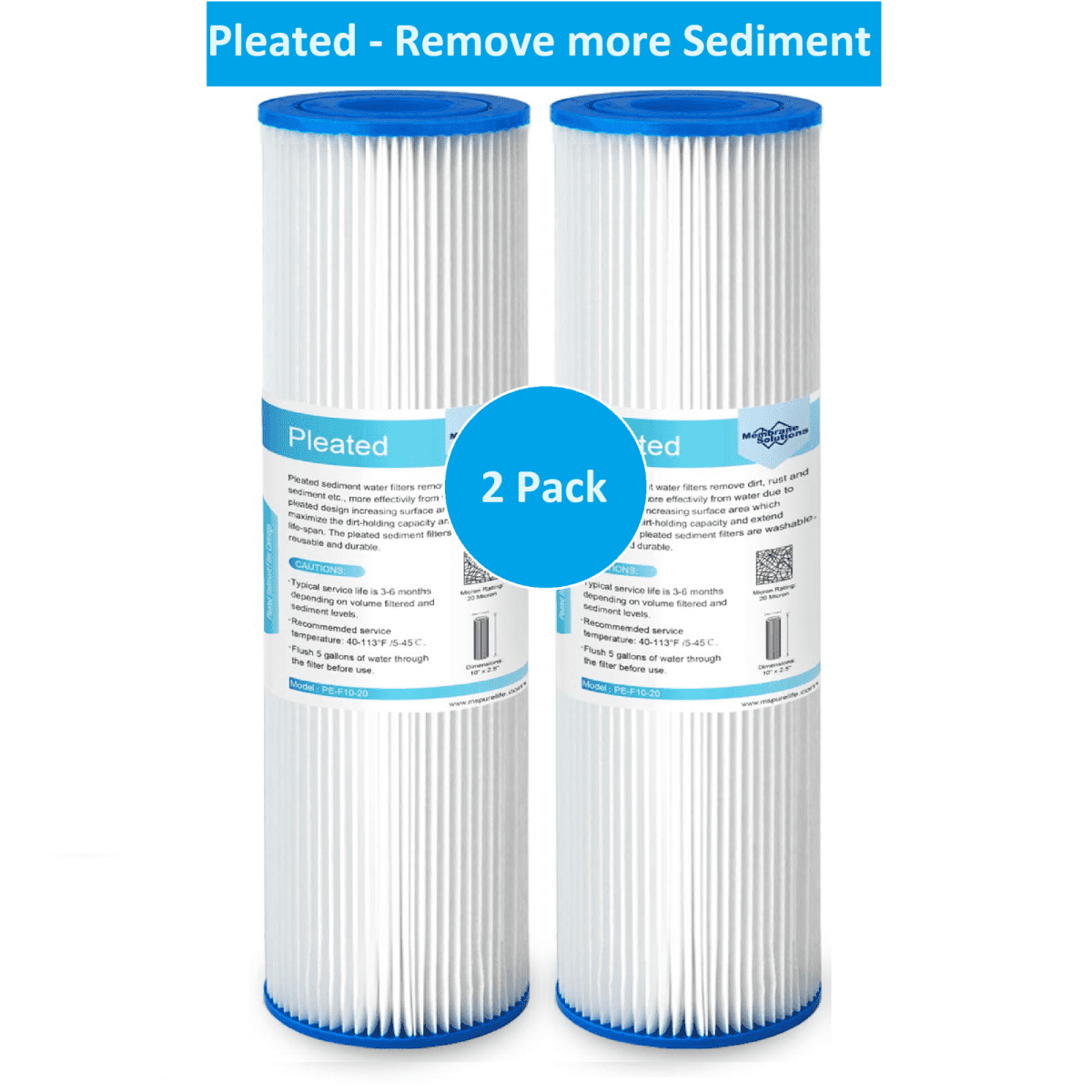 Whole House Sediment Water Filter Replacement Cartridge, Membrane ...
