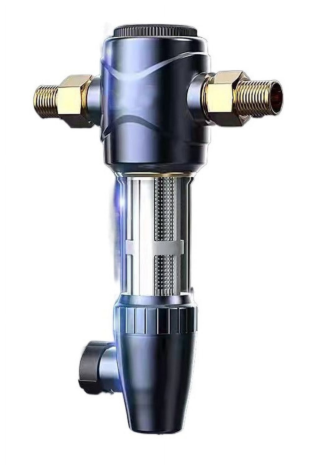 Whole House Water Filter, Backwash, Reusable Flushable Pre-Filtration ...