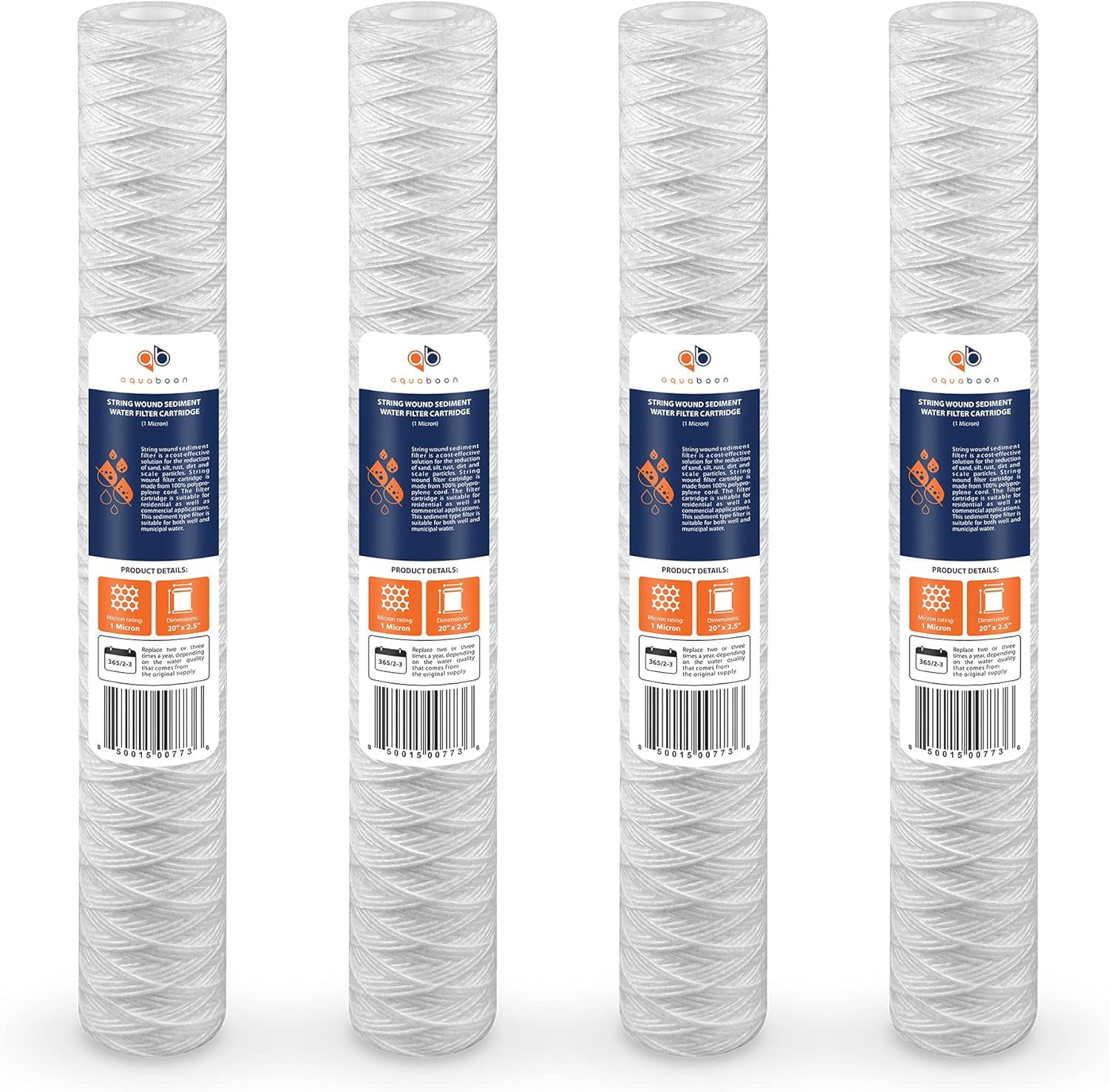 Whole House Water Filter Cartridge Replacement - 1 Micron Water Filter ...