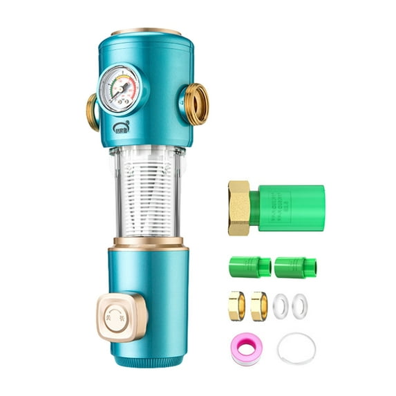 Whole Houses Water Filter System Pipeline Pre Filter with Gauge ...