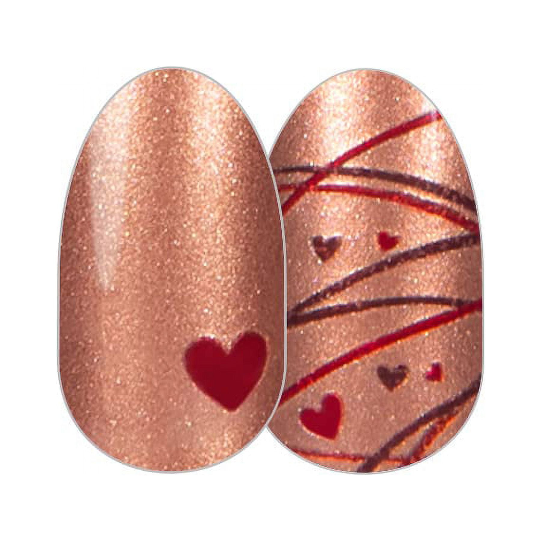 Whole Latte Love - Color Street Nail Strips (Valentine's Day), Brown ...