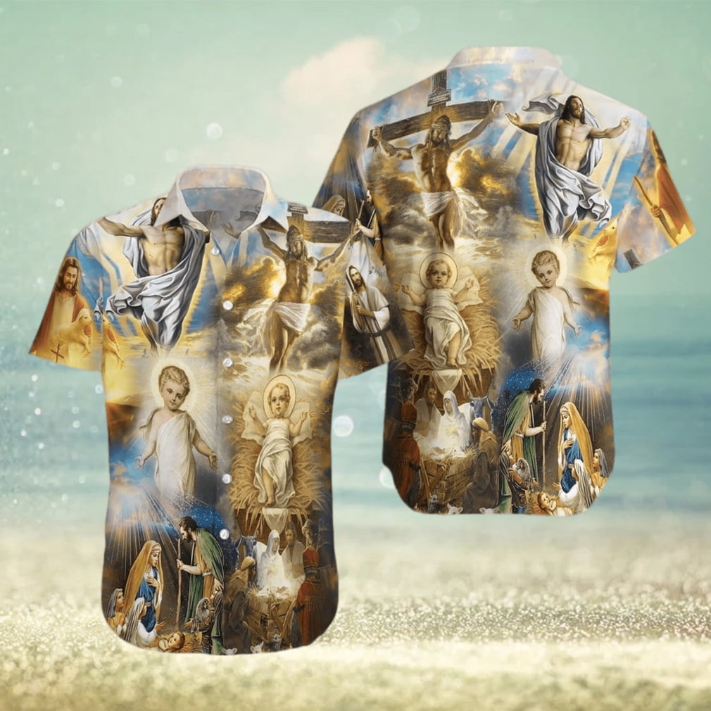Whole Life Of Jesus Unisex Hawaiian Aloha Shirt - Walmart.com