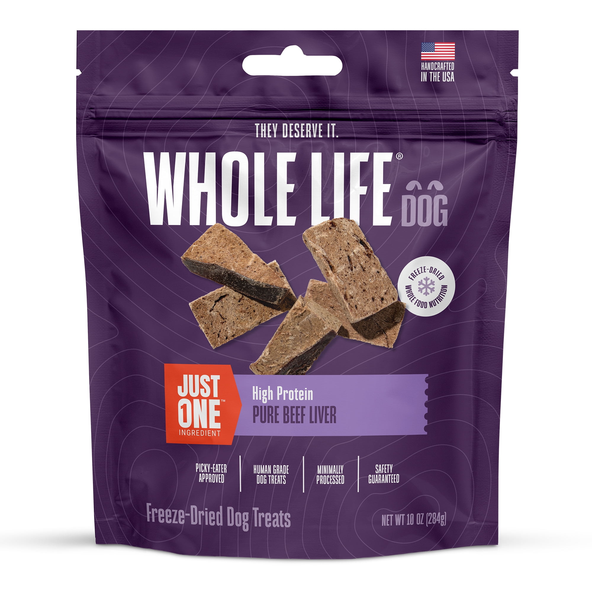 Whole Life Pet Lean Dried Just One Ingredient Beef Liver Treats for ...