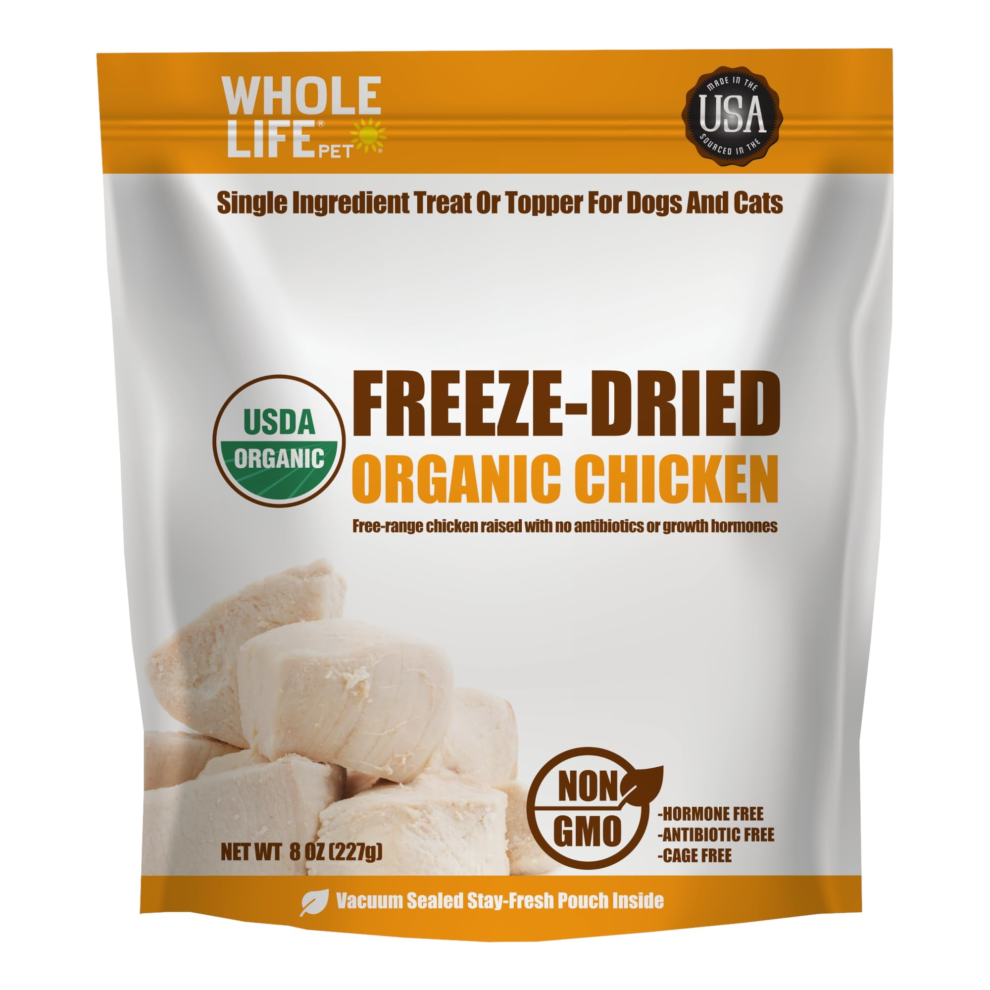 Whole Life Pet Usda Certified Organic Chicken - Dog & Cat Treat Or ...