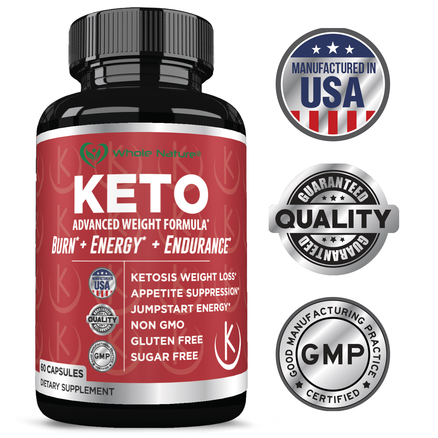 Whole Nature Keto Weight Loss Diet Pills Rapid Fat Burner Metabolism