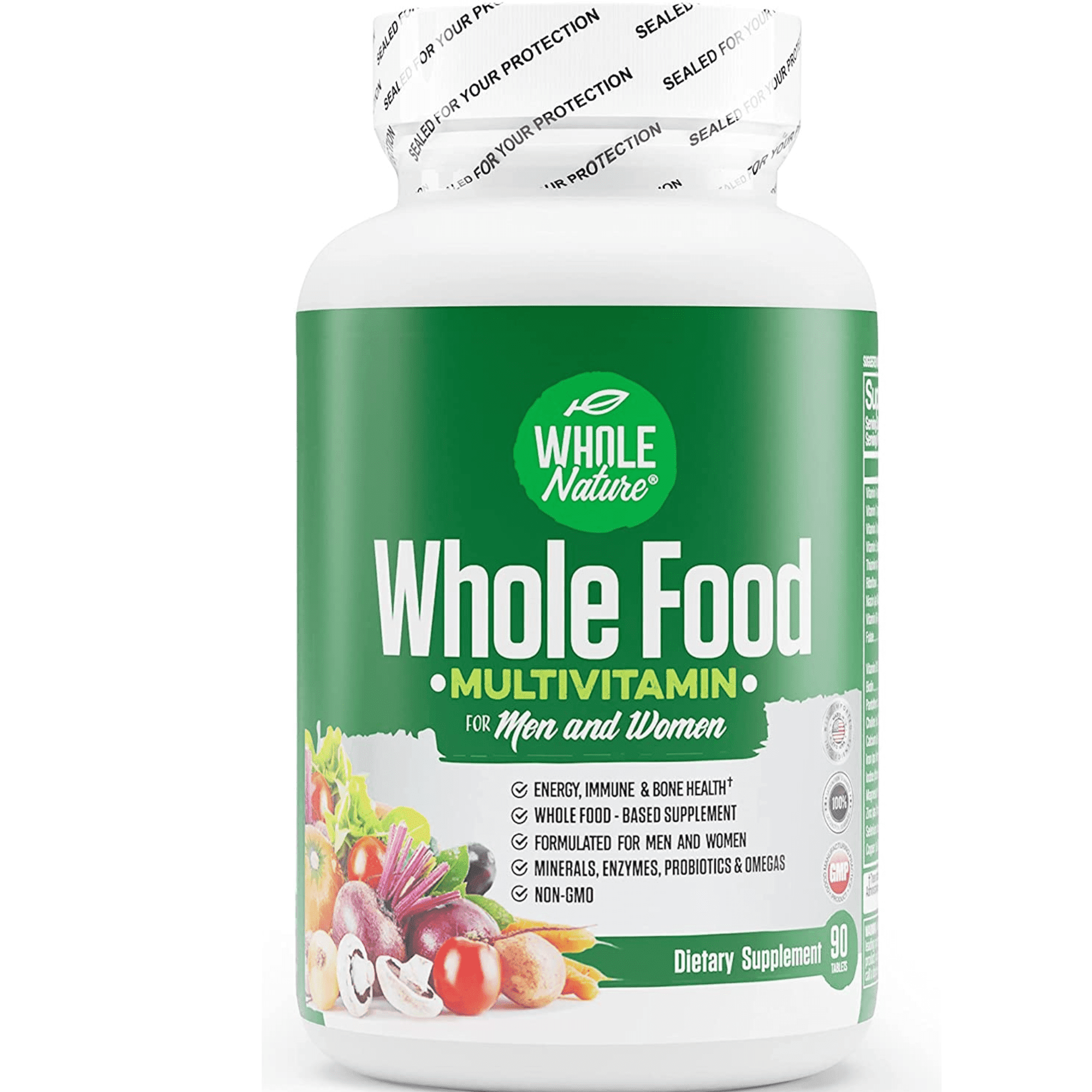 Whole Nature's High Potency Multivitamin - Natural Daily Vitamins with ...