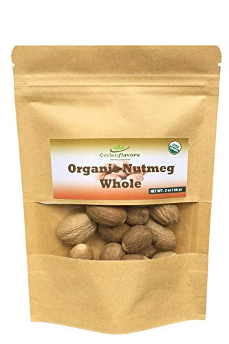 Whole Nutmeg from Ceylon, Authentic, Handpicked from Organic Farms ...
