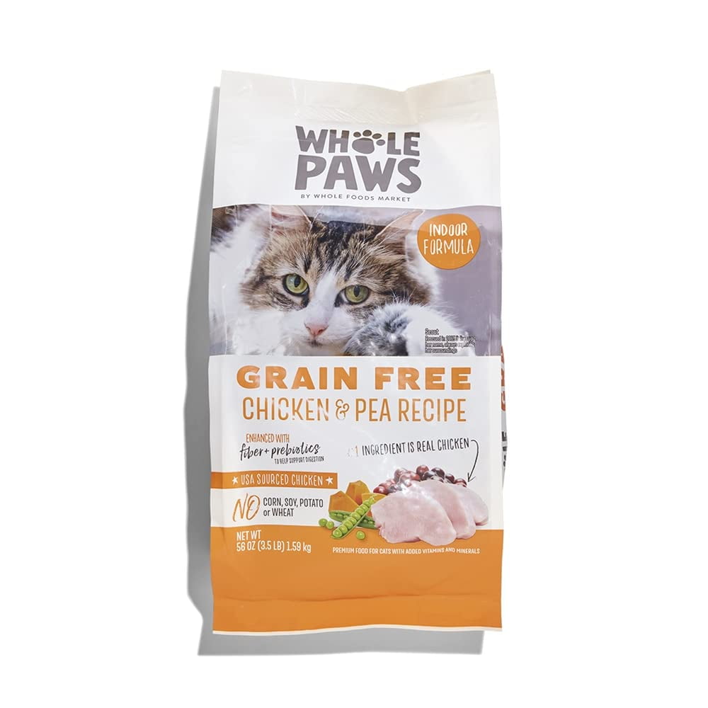 Whole Paws, Grain-Free Dry Cat Food, AIS1 Chicken & Pea Recipe ...