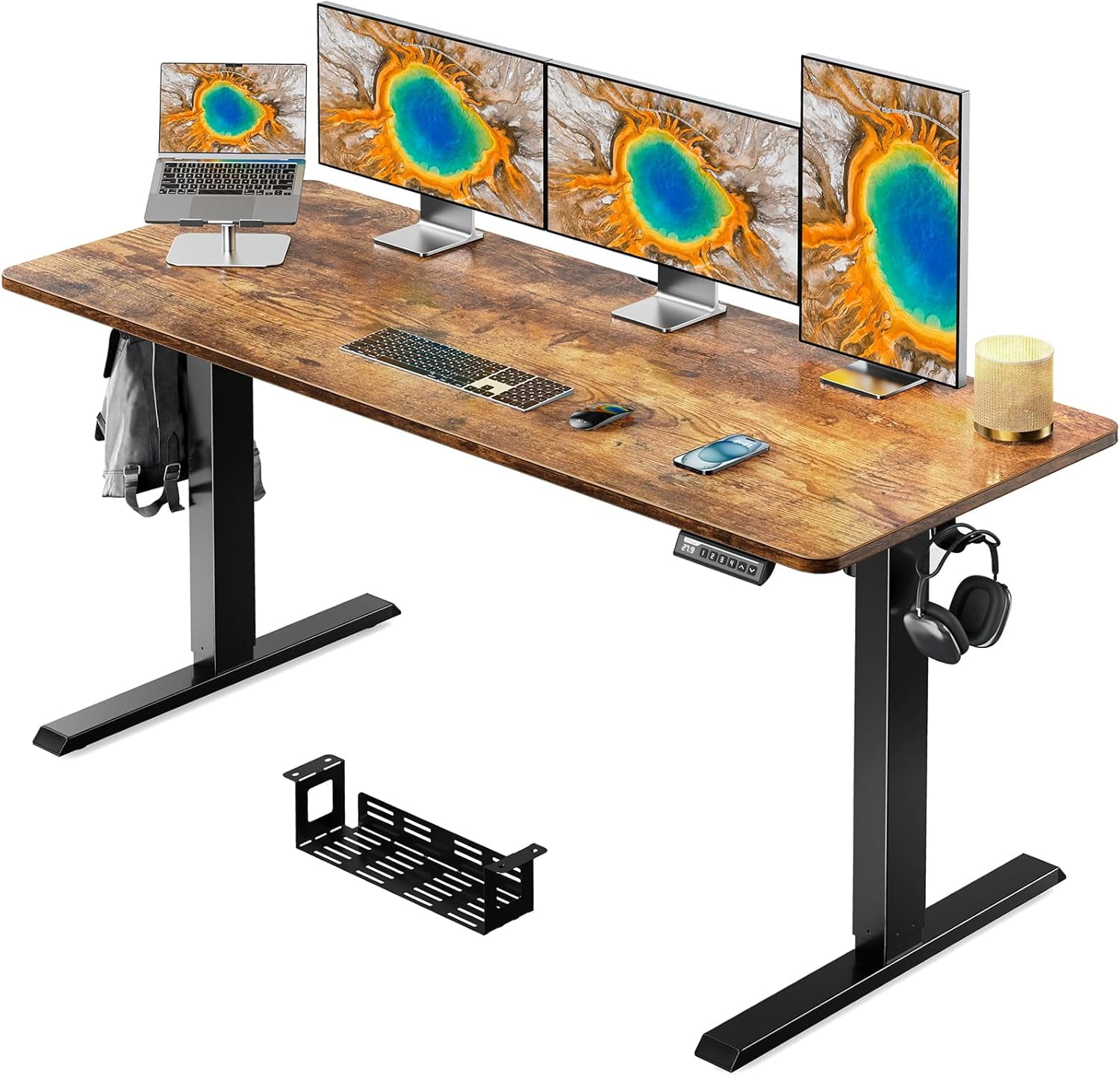 Whole Piece Standing with 48x30 inch Desktop Adjustable Stand Up for ...