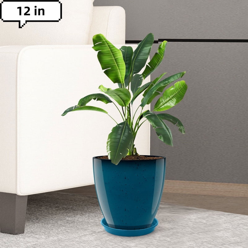Whole Sale Direct 12 Inch Round Planter Pots – Garden Planters with ...