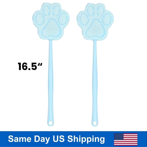 Active Mind Ltd 2 Pack Fly Swatter, Strong Flexible Plastic Racket with ...