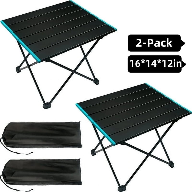 Whole Sale Deals 2-Pack Instant Setup Camp Tables - Compact Foldable ...