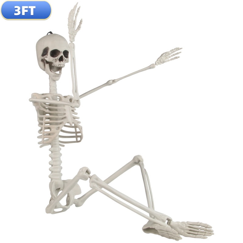 Whole Sale Deals 3FT Halloween Poseable Skeleton, Hanging Horror Decor ...