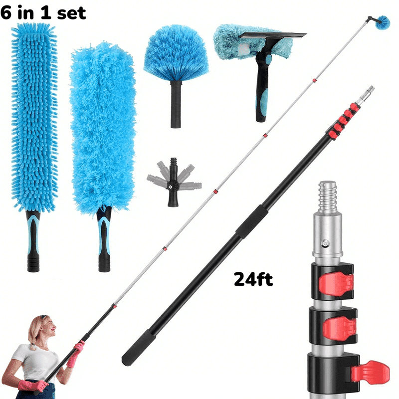 Whole Sale Deals 6 in 1 Telescopic Roof Cleaner Kit, Vinyl Siding ...