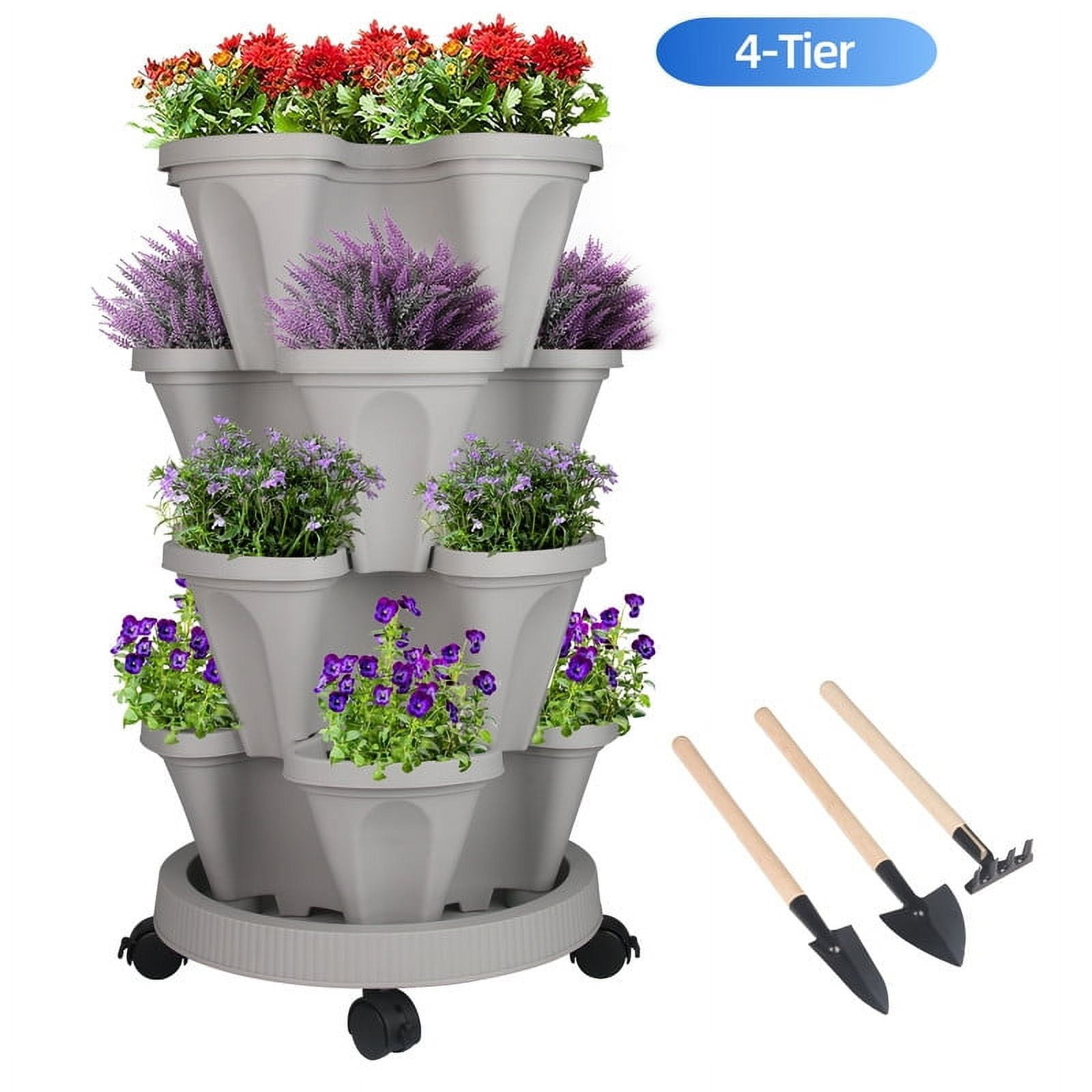 Whole Sale Deals Smart Space Vertical Planter 4-Tier Tower with Bonus ...