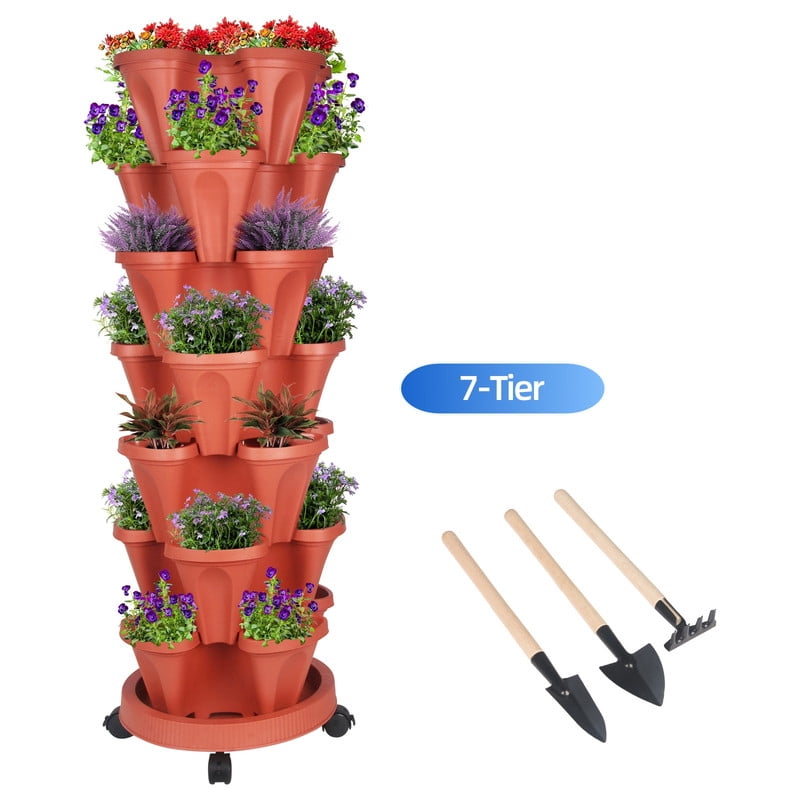 Whole Sale Deals Vertical Garden Kit - 7-Tier Stackable Planter System ...