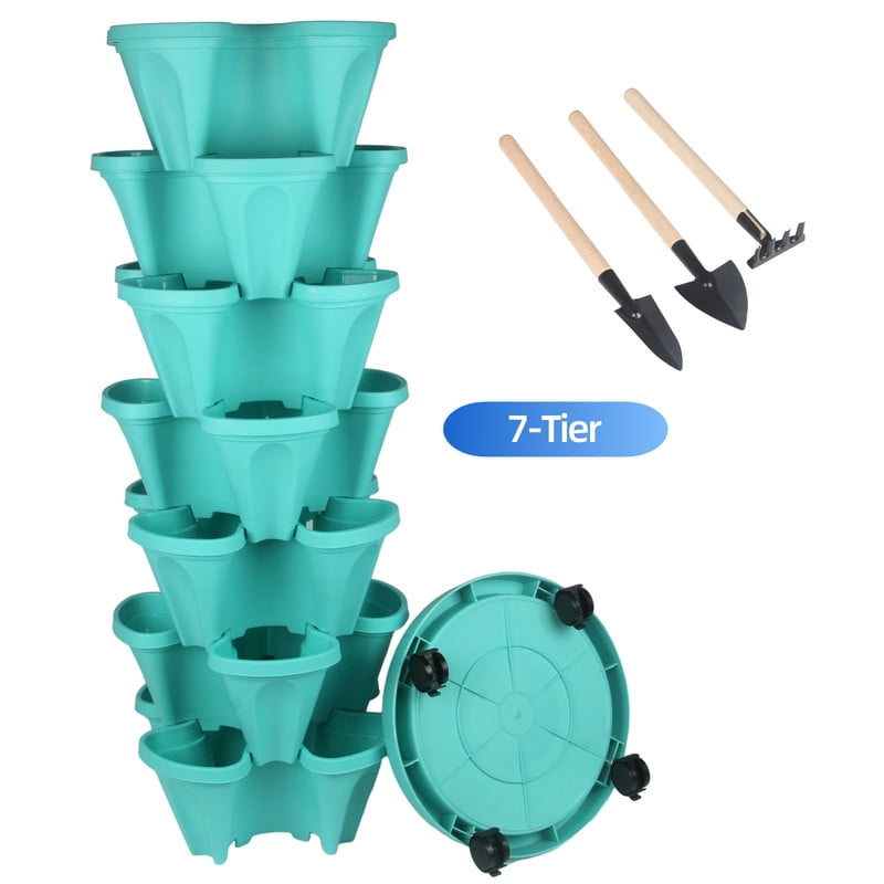 Whole Sale Deals Vertical Garden Kit - 7-Tier Stackable Planter System ...