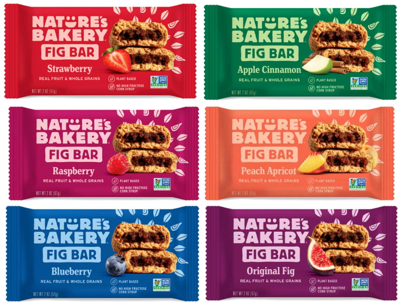 Whole Wheat Fig Bars Variety Pack 12ct - Apple, Peach, Apricot ...