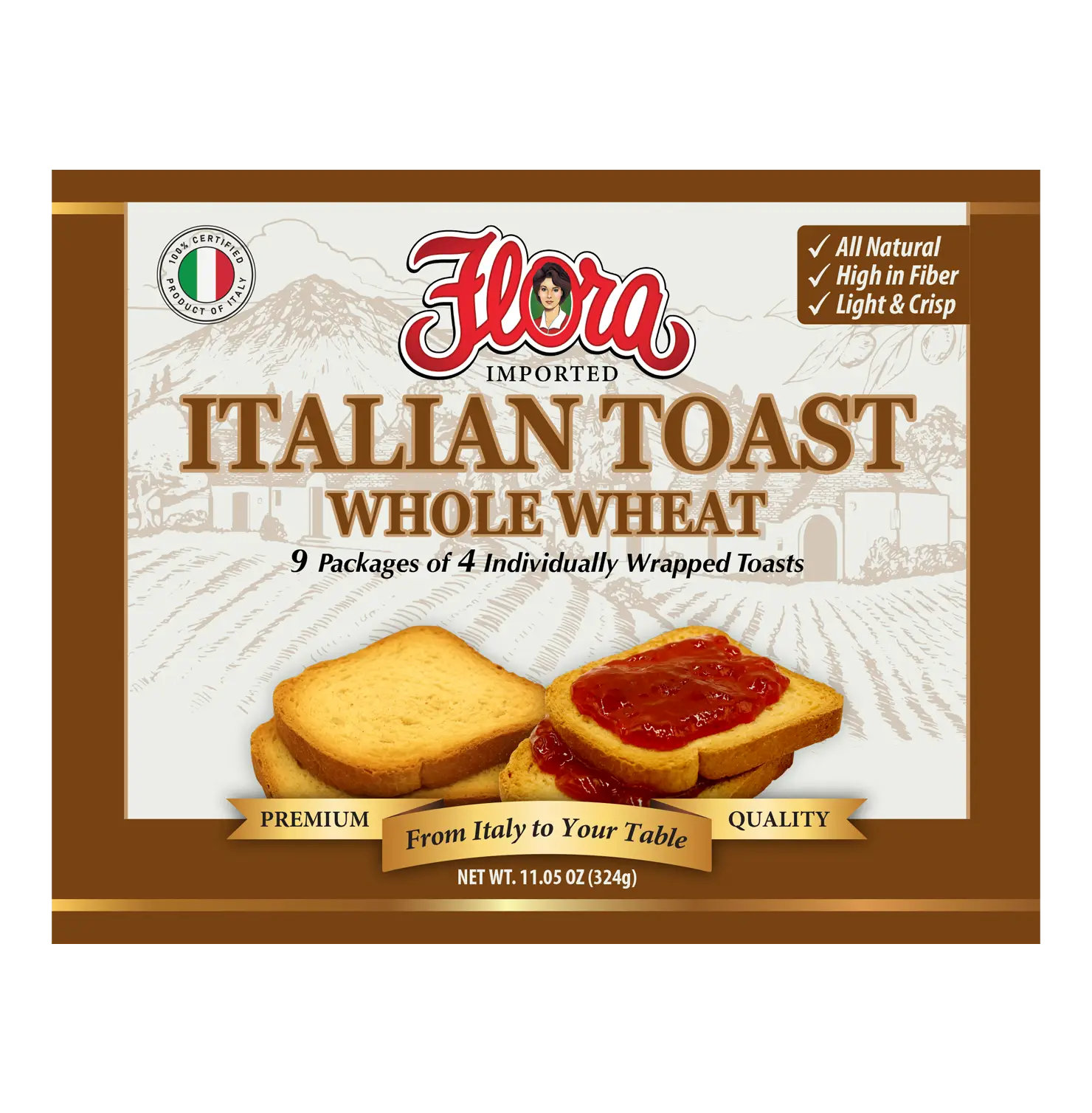 Whole Wheat Italian Toast - Walmart.com