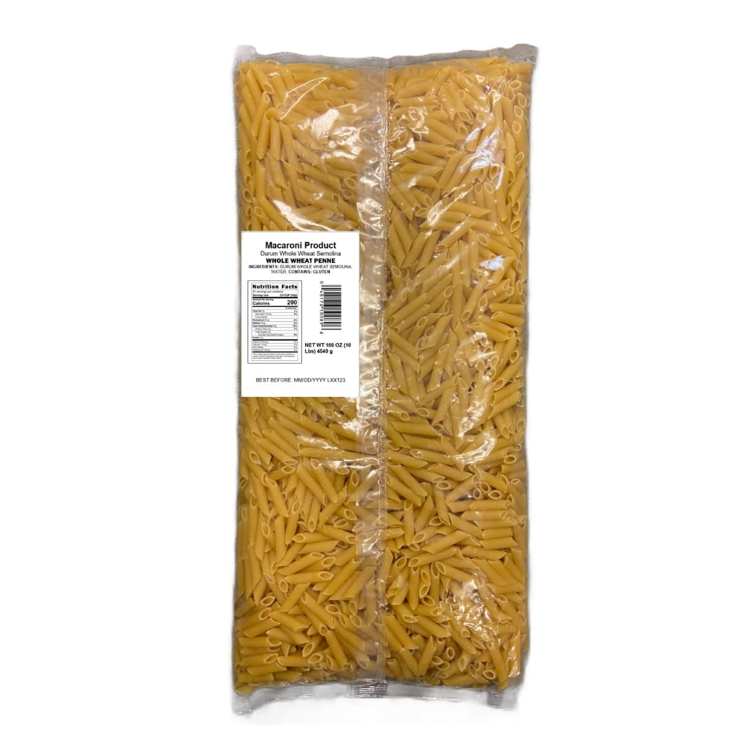 Whole Wheat Penne Bulk Pasta - Ideal for Restaurants, Catering, Meal ...