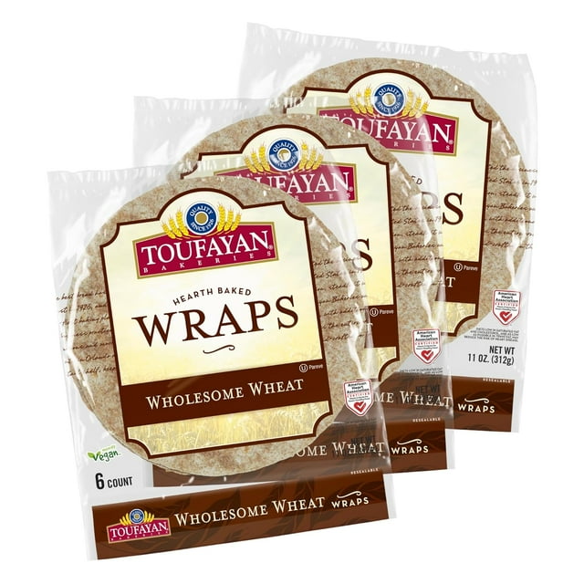 Whole Wheat Tortilla Wraps (3 Pack, 18 Wraps Total) - Walmart.com