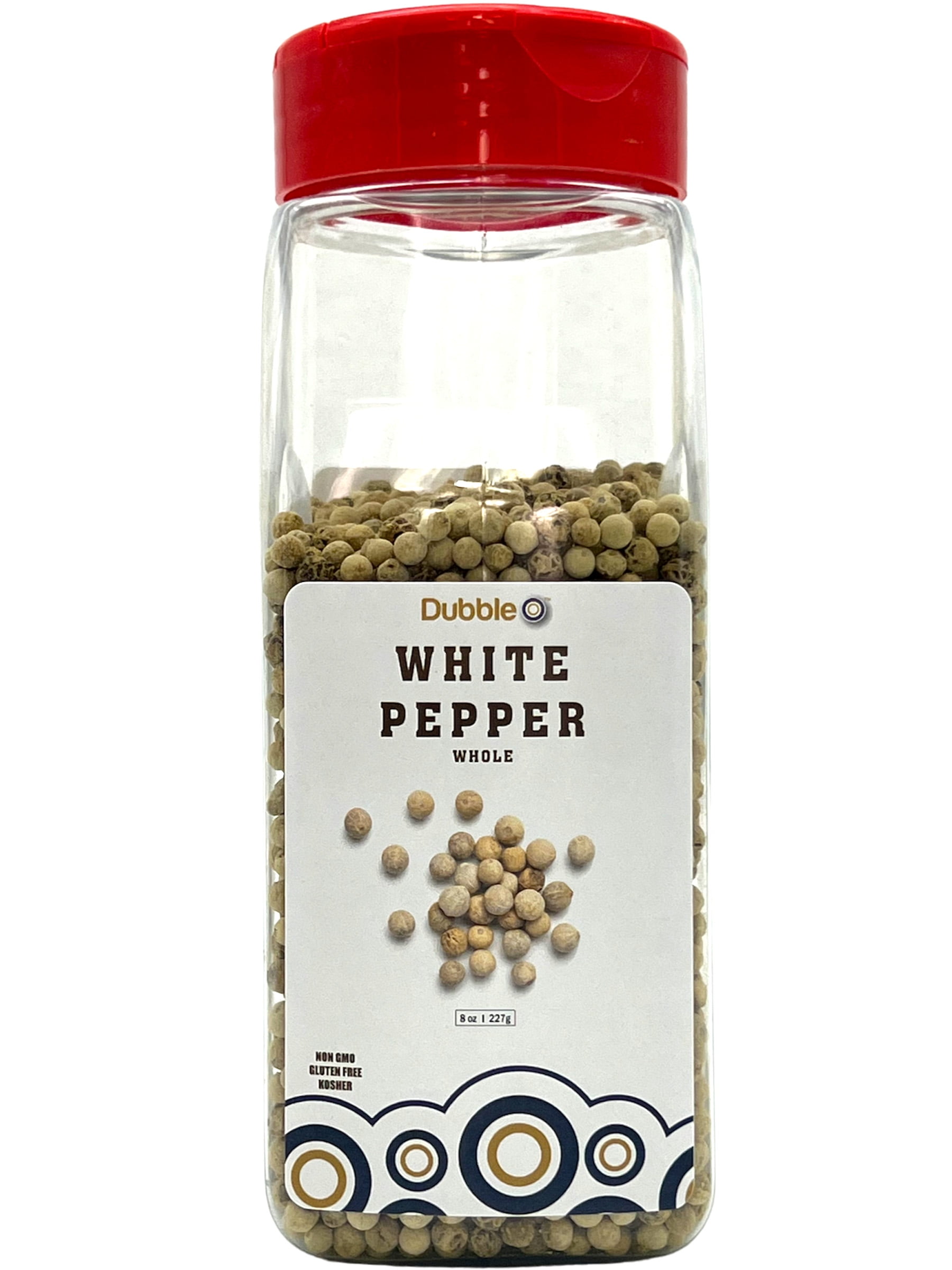 Dubble O Brand Whole White Peppercorns for Grinder, Fresh, 11 oz. - Non ...