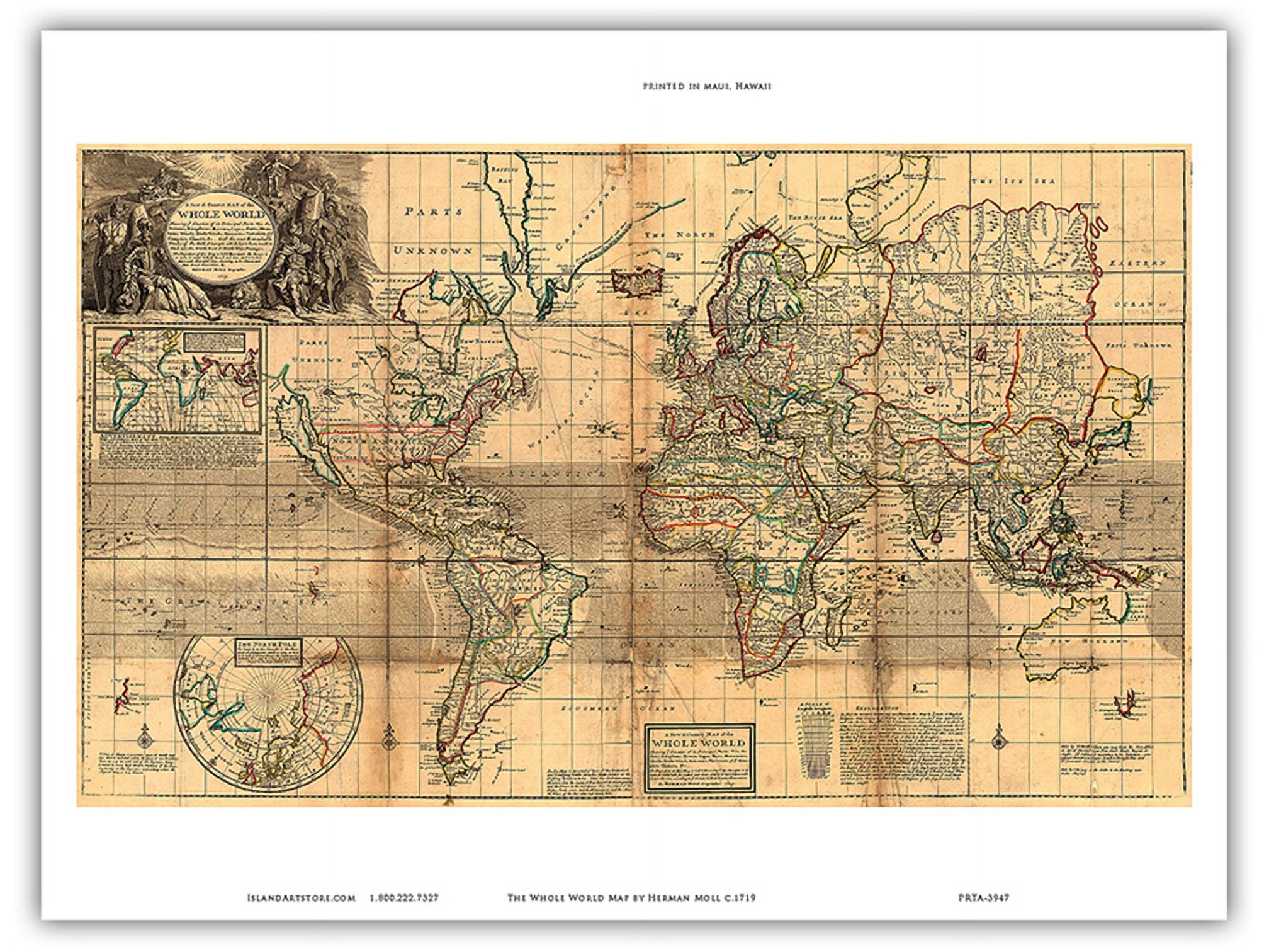 The Whole World Map - Britain’s Possessions in North America - Vintage ...