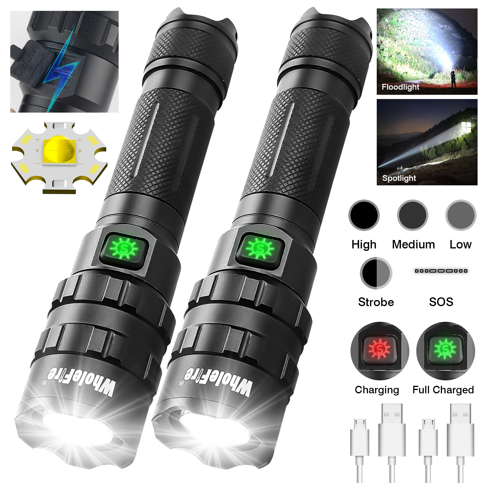 Cyclops CYC-FL14-2PK 14-led Aluminum Flashlights With White Led, 2 Pk ...