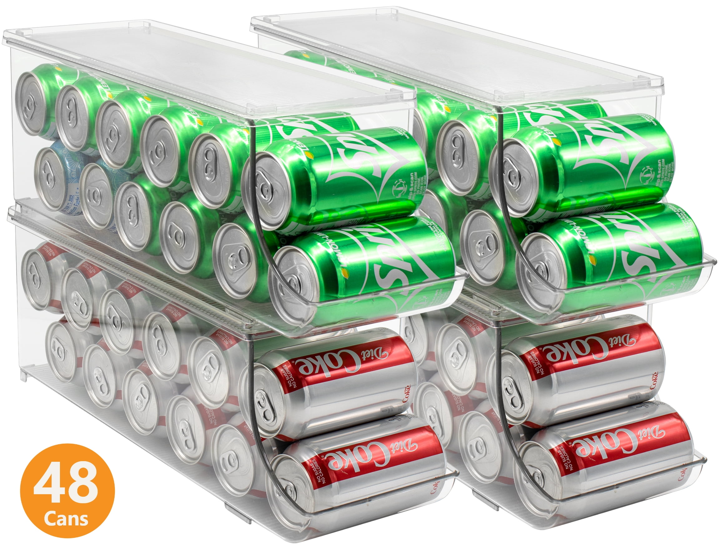 Free Shipping! WholesHome Clear Plastic Refrigerator Bin Organizer with ...