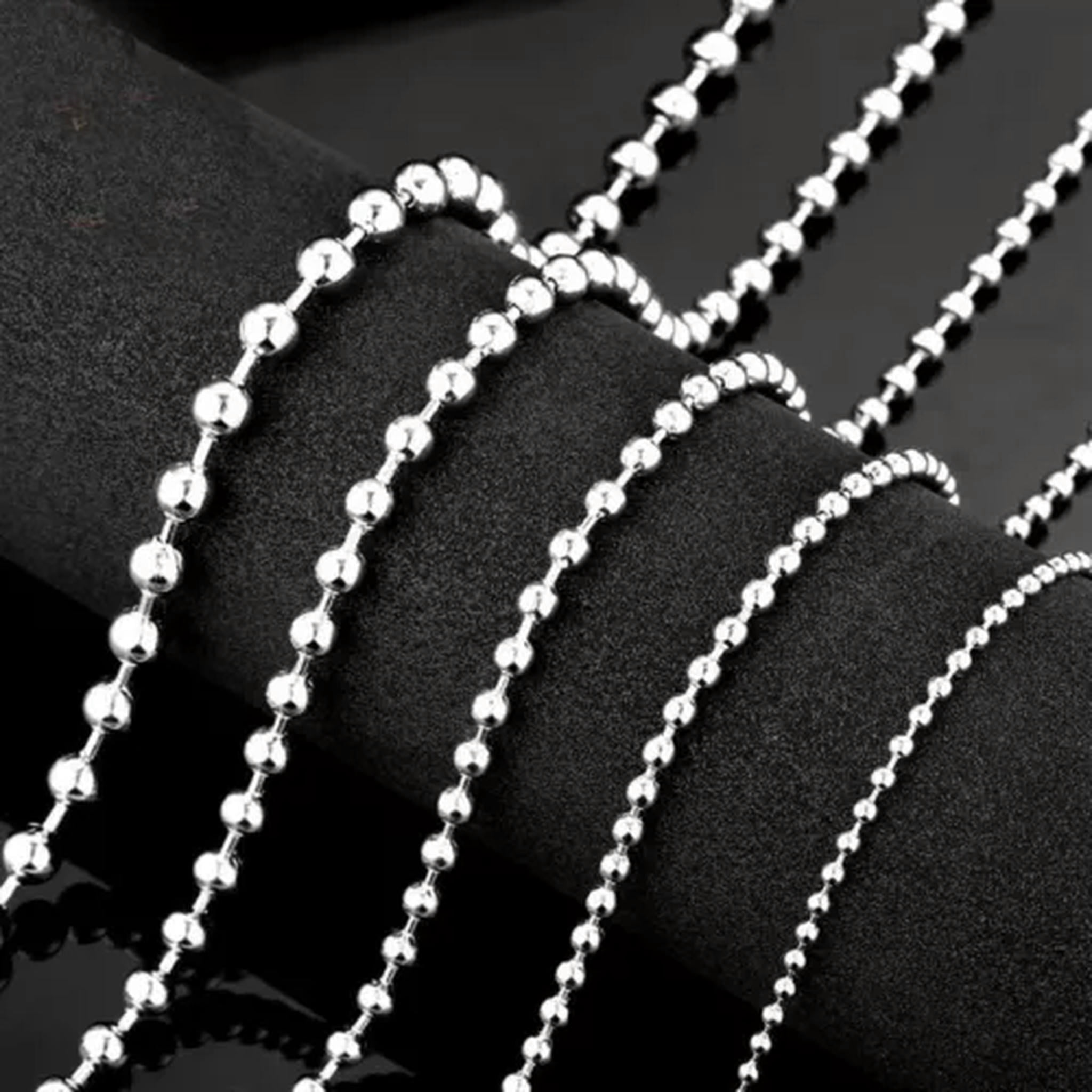 Wholesale 1.5/2/2.4/3mm DIY Ball Chain Necklace Stainless Steel Jewelry ...