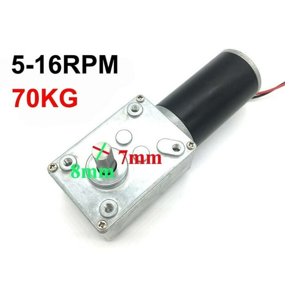Wholesale 12V DC Worm Gear Motor Reducer 24v Powerful High Torque 12 ...