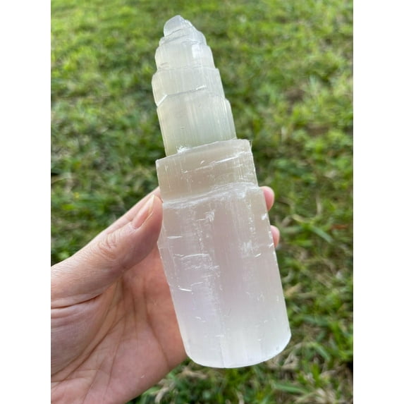 Wholesale 6" Selenite Skyscraper Tower, Large Selenite Skyscraper, Selenite Point, Gypsum ...