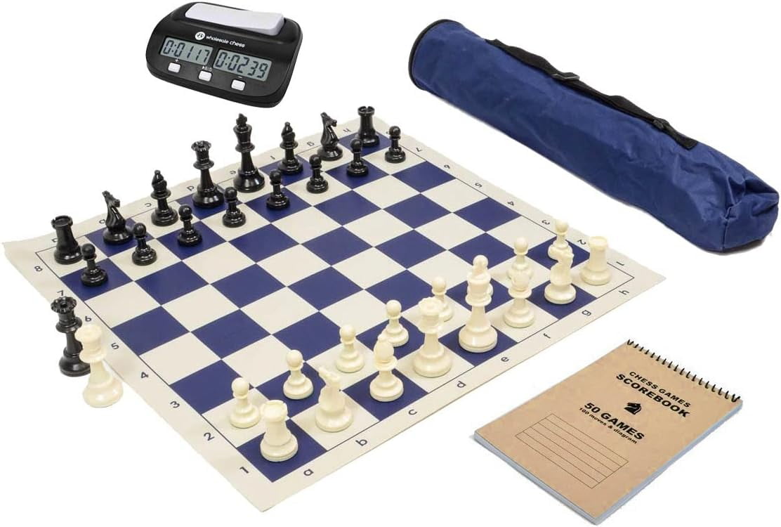 Wholesale Chess Basic Club Complete Chess Set with Scorebook and Clock ...
